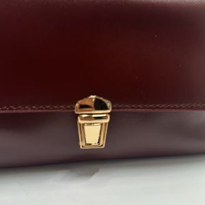 Vintage | Bags | Classic And Chic This Burgundy Baguette Bag | Poshmark